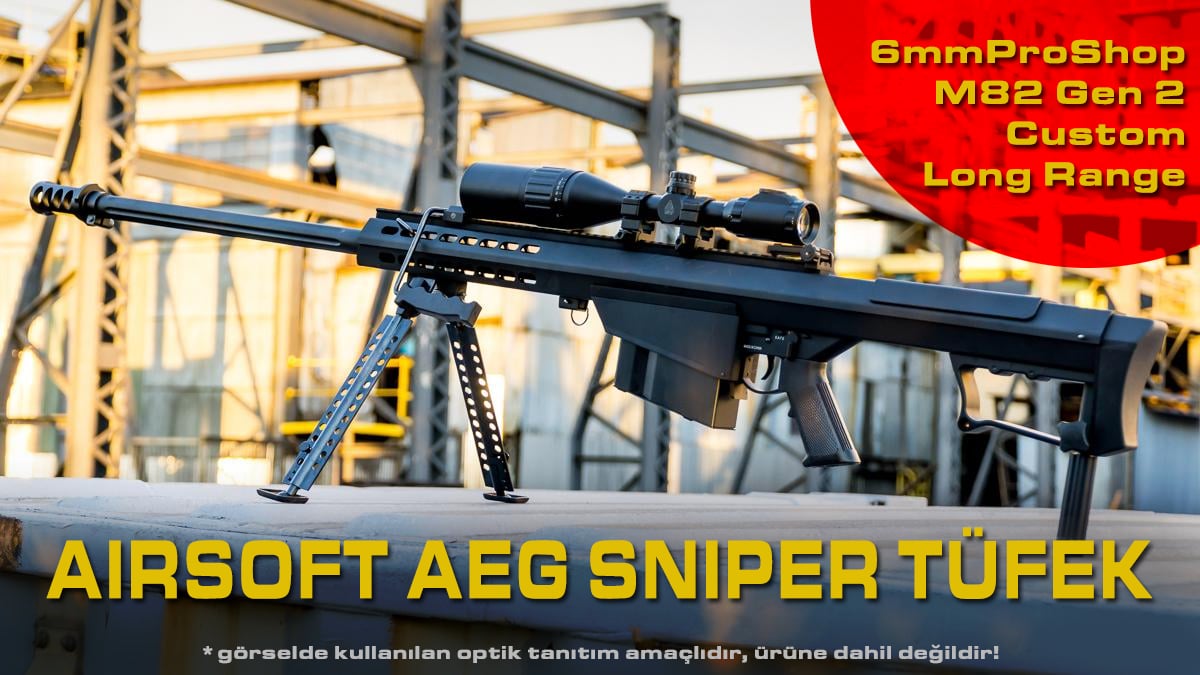 6mmProShop M82 Gen2 Custom Sniper DMR AEG Airsoft Tüfek - ISG Airsoft