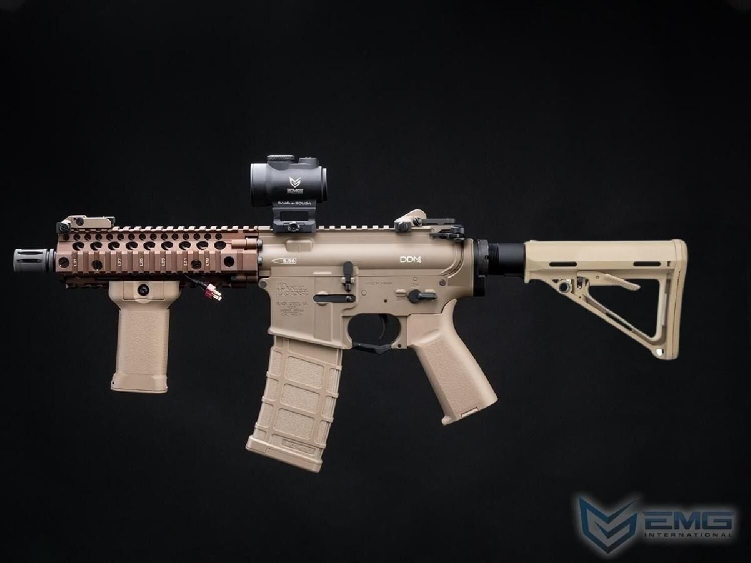 DANIEL DEFENSE DDM4 DAGGER 7'' BRSS EBB AEG - LITE-S VERSION / TAN EMG ...